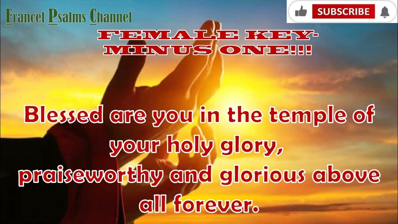 Female Key Minus One Responsorial Psalm June 4 2023 ENGLISH female-key-minus-one-responsorial-psalm-june-4-2023-english