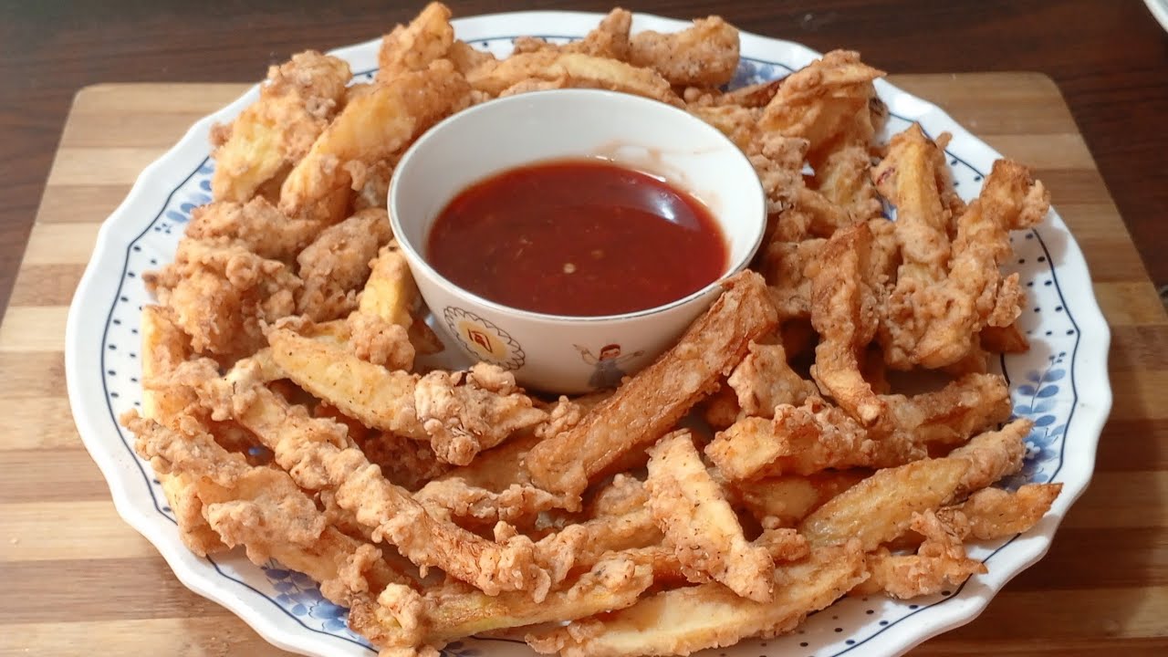 Crispy Egg French Fries Recipe / Unique Potato Chips /Egg French Fries ...
