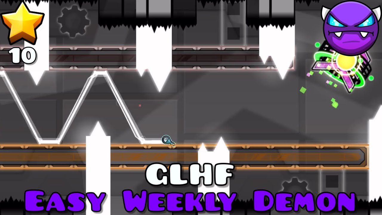 Geometry Dash: glhf (Easy Demon) by Wetols (Weekly Demon) - YouTube
