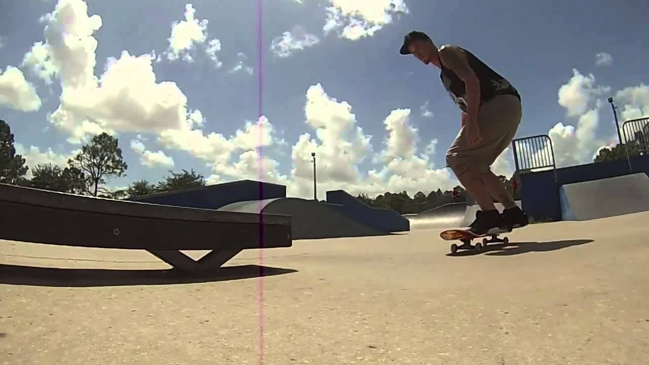 Gopro skateboarding freepark - YouTube