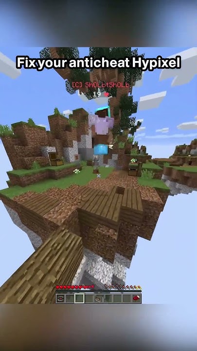 Fix your anticheat hypixel #minecraft #minecraftjava #bedwars #skywars #hypixel #hacker #hacks # ...