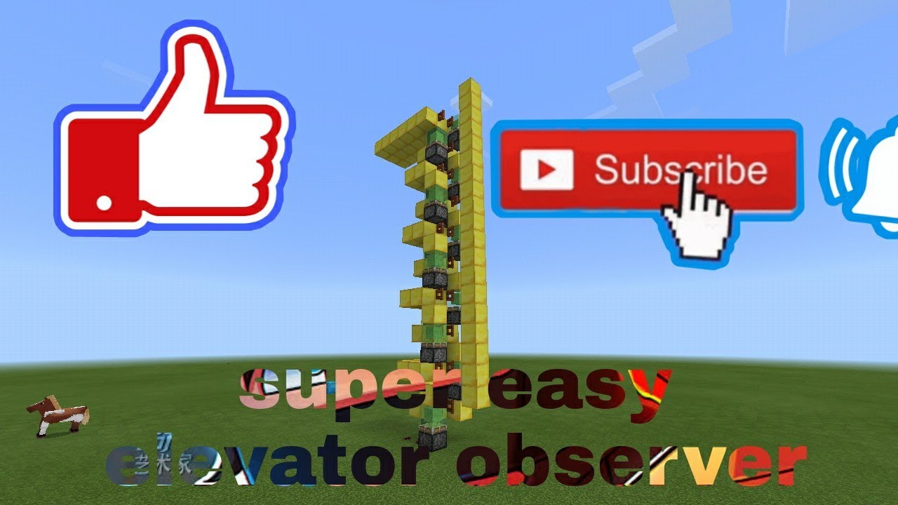 How to make Elevator observer in minecraft 1.1.1.1 part14 - YouTube