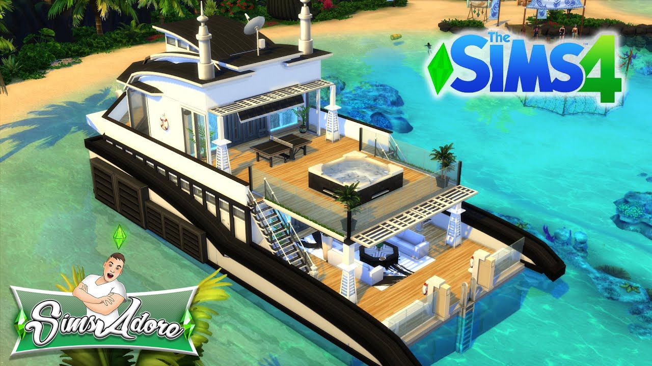[NO CC] 🚤⛵🌅BEAUTIFUL SULANI FAMILY YACHT🚤⛵🌅 - THE SIMS 4 - SPEEDBUILD ...
