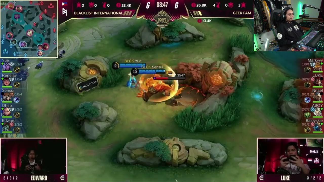 GEEK FAM VS BLACKLIST INTERNATIONAL MATCH 2 KNOCKOUT STAGE M5 - YouTube