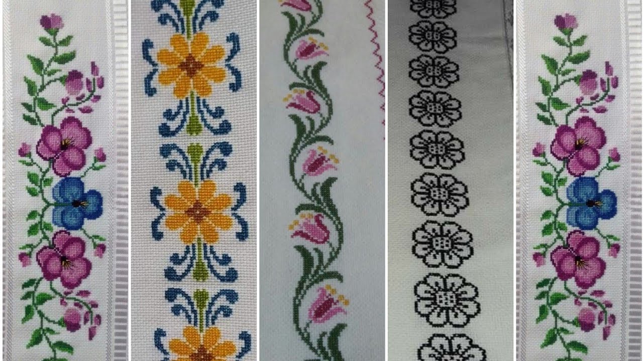 #ason border line design for dusuti chadar ki design/gate parda ki ...