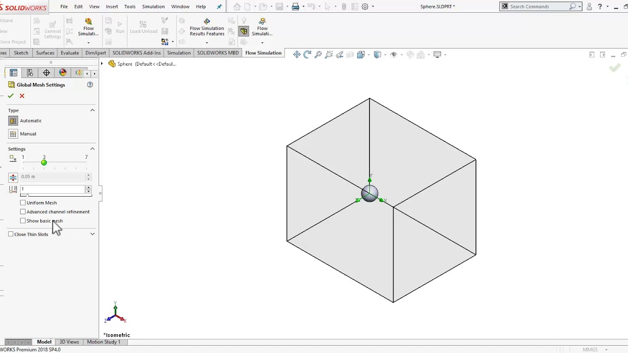 Flow Over A Sphere 06 Mesh Setting - YouTube