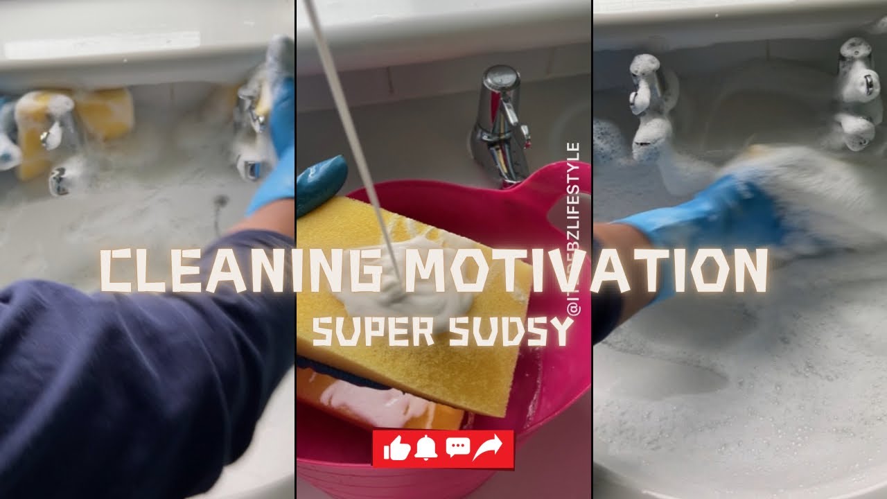 SATISFYING SUPER SUDSY BATHROOM CLEANING 🧼 | SUDSY SCRUB #speedcleaning ...