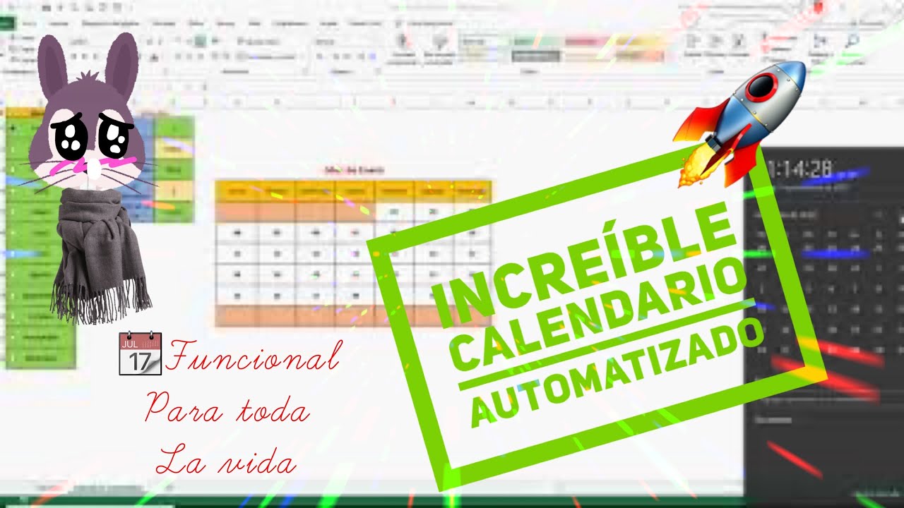 📅CALENDARIO Automático en Excel 🚫 Sin MACROS💢 - YouTube