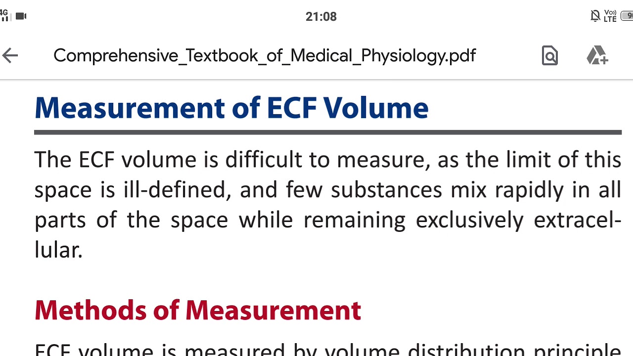 Measurement of Body Fluid Volumes 2 - Measurement of ECF Volume - YouTube