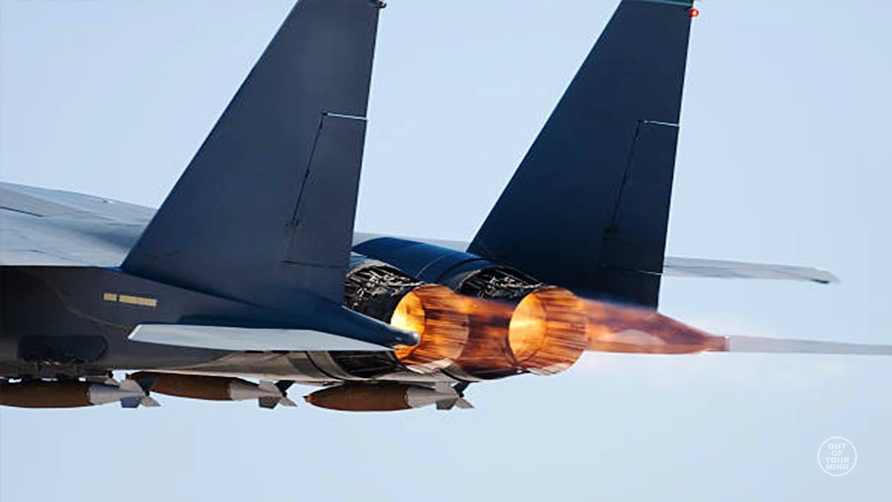 F-15 Full Afterburner Takeoff - YouTube