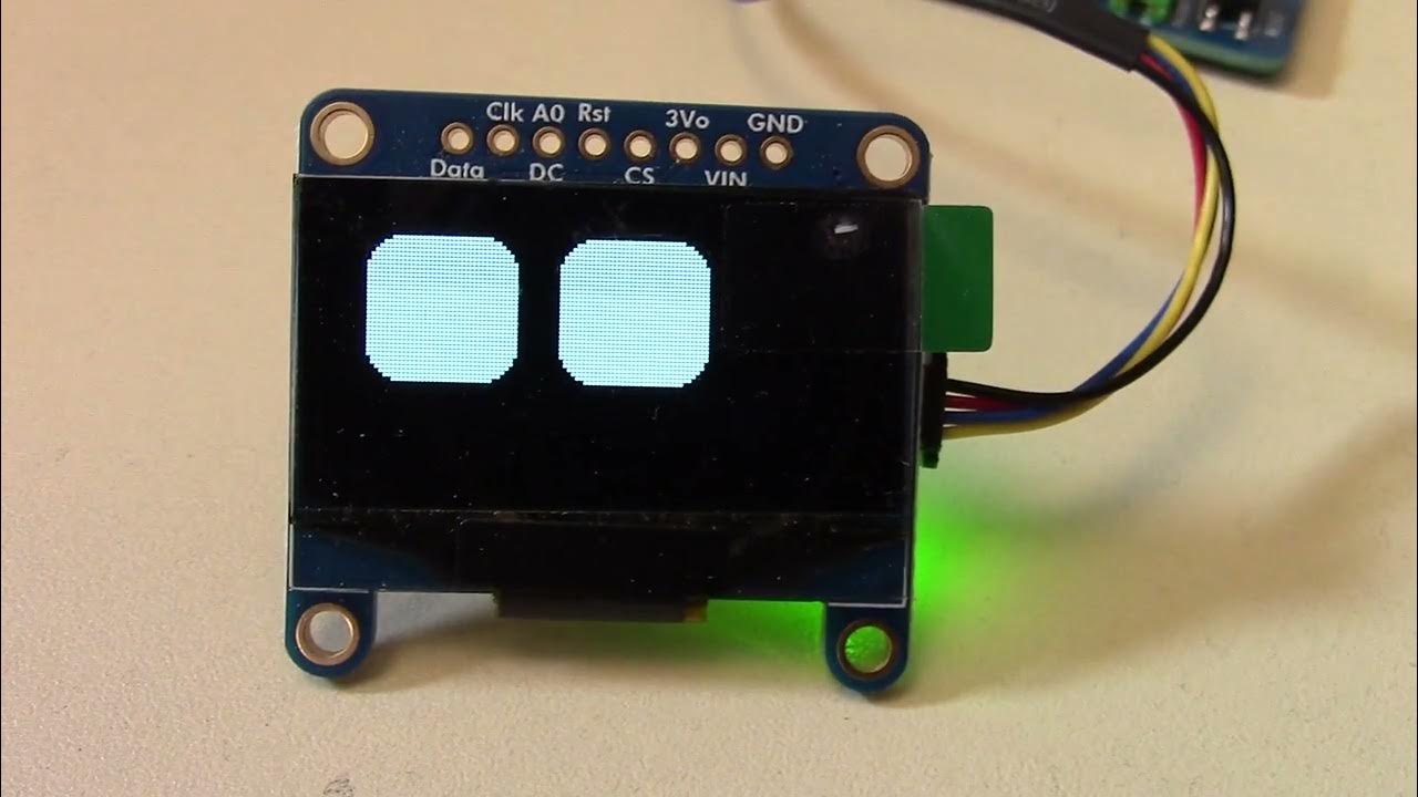 RoboEyes for MicroPython working with any FrameBuffer (SSD1306 for example) - YouTube