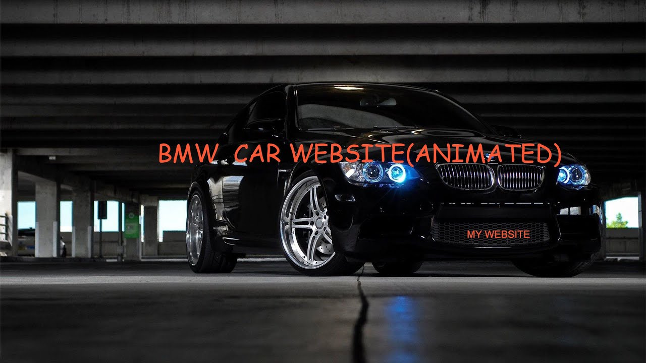 BMW car animated website - YouTube