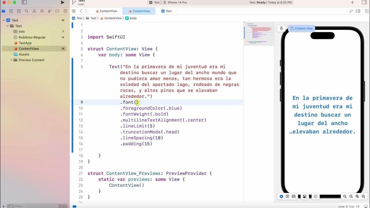 8.4.1. Swift UI | TextView con Custom Font - YouTube