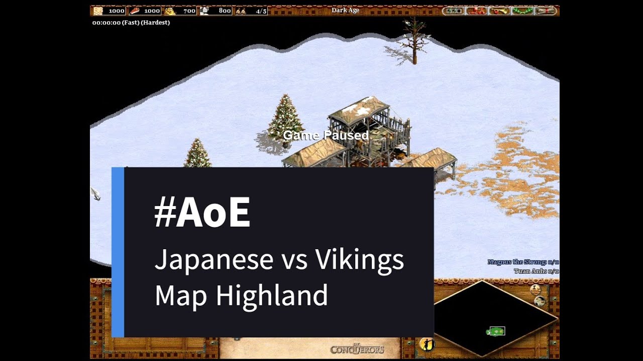 Review Speed 2x | Aoe II The Conquerors | Japanese vs Vikings | Map ...