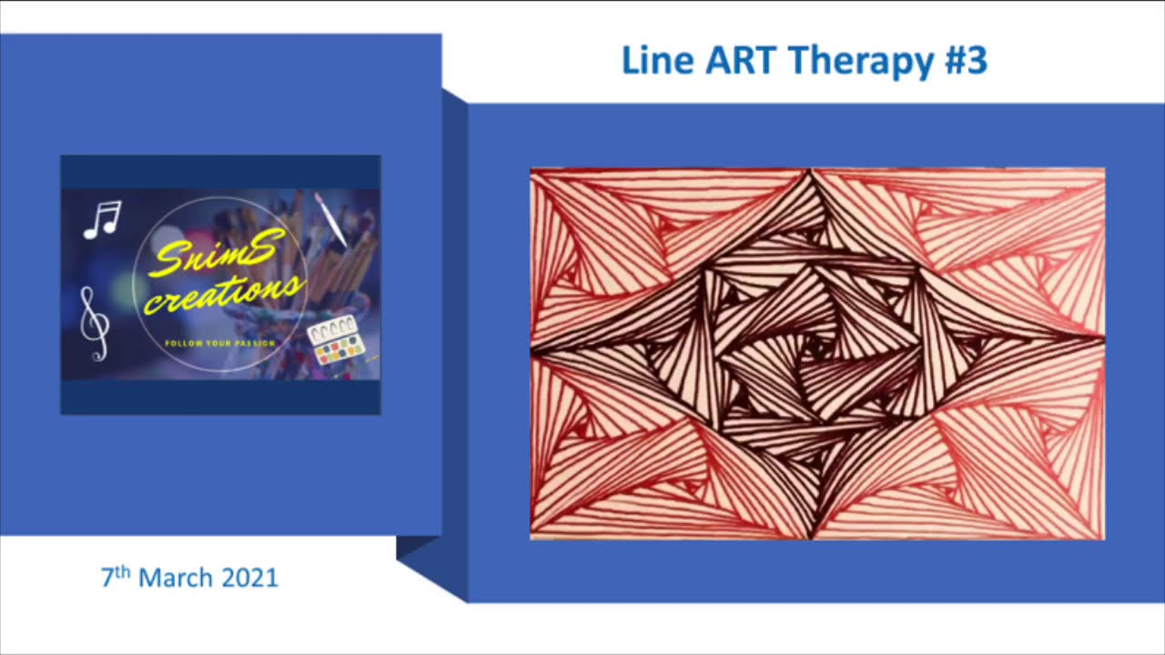 Line Art Therapy # 3 || Meditative Art || Spiral Art - YouTube
