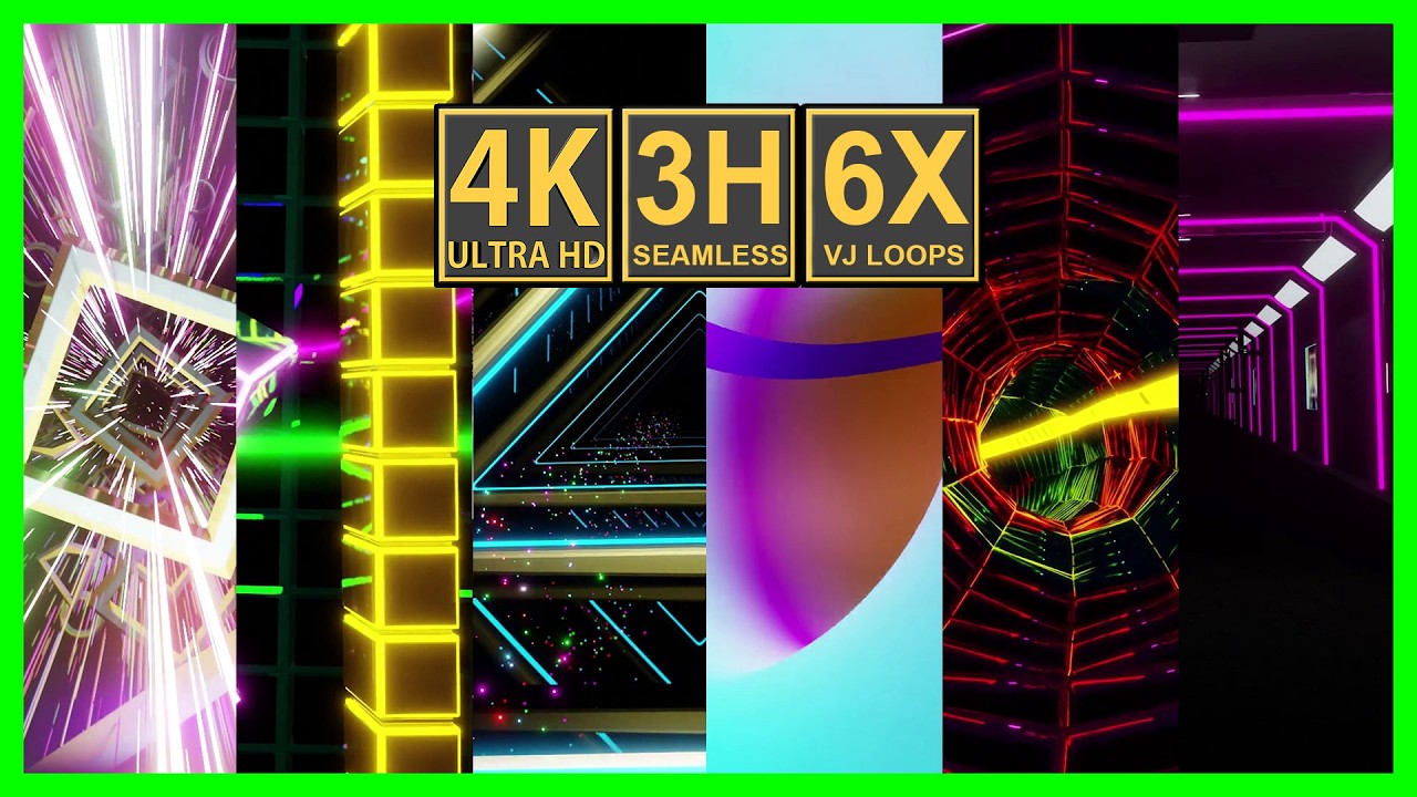 3H Smart TV Background animation video 6x colorful VJ loops in 4k - YouTube