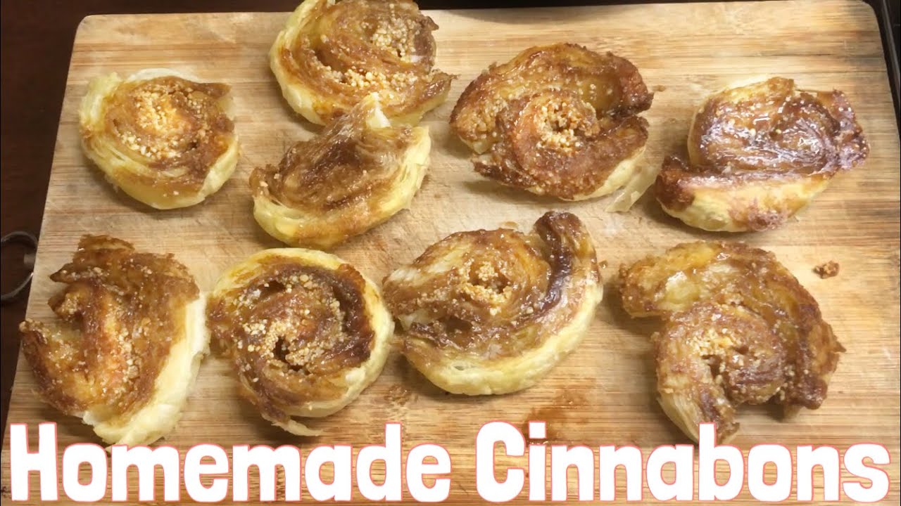 Puff Pastry Mini Cinnamon Rolls •Easy Recipe• Homemade Cinnabons - YouTube