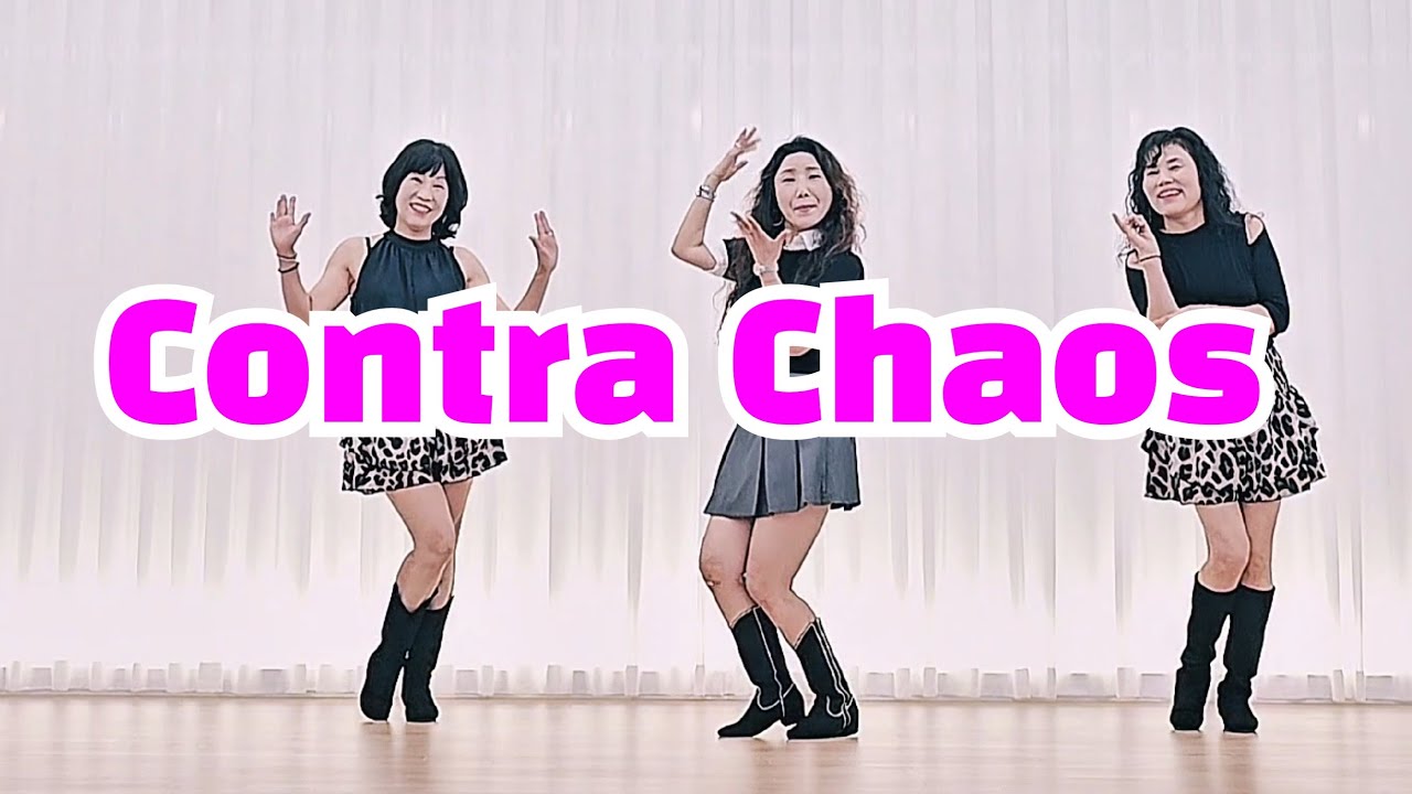 Contra Chaos Line Dance Intermediate 중급라인댄스 La Bamba 라밤바 - YouTube