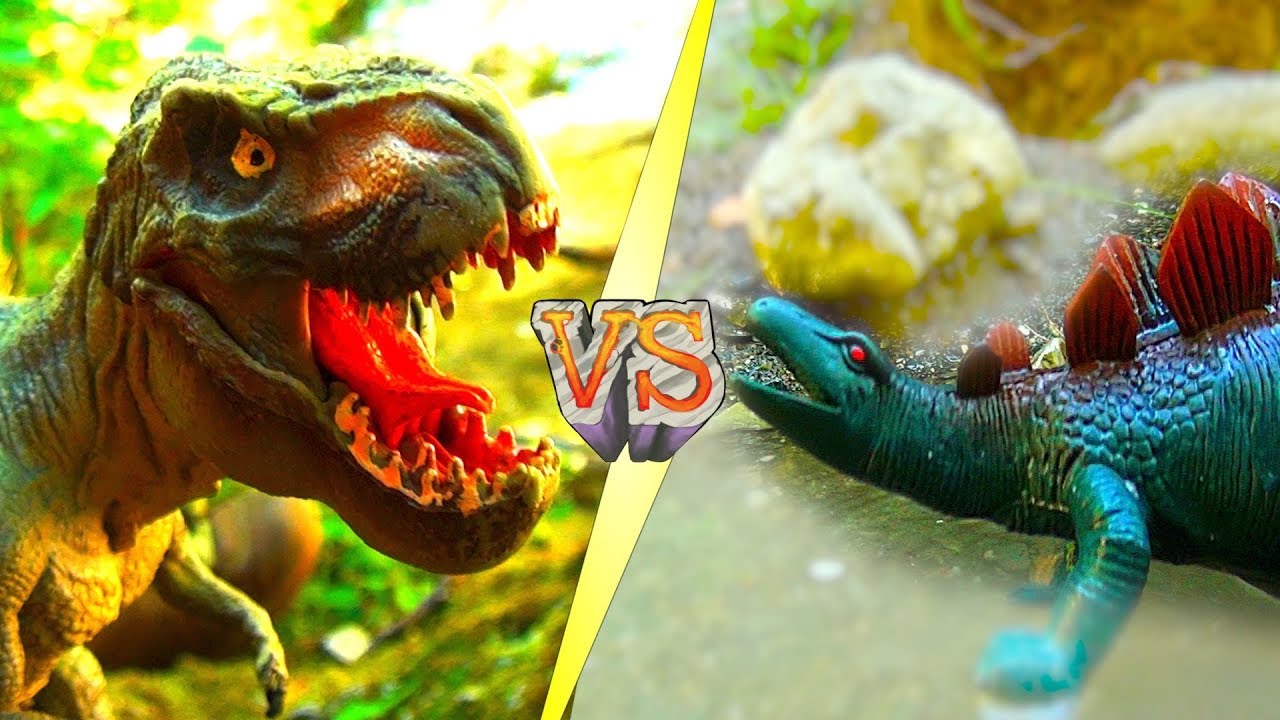 T rex vs Stegosaurus #4 - YouTube