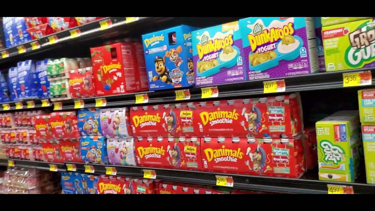 The Dairy Section at Walmart #satisfying #walmart #store - YouTube