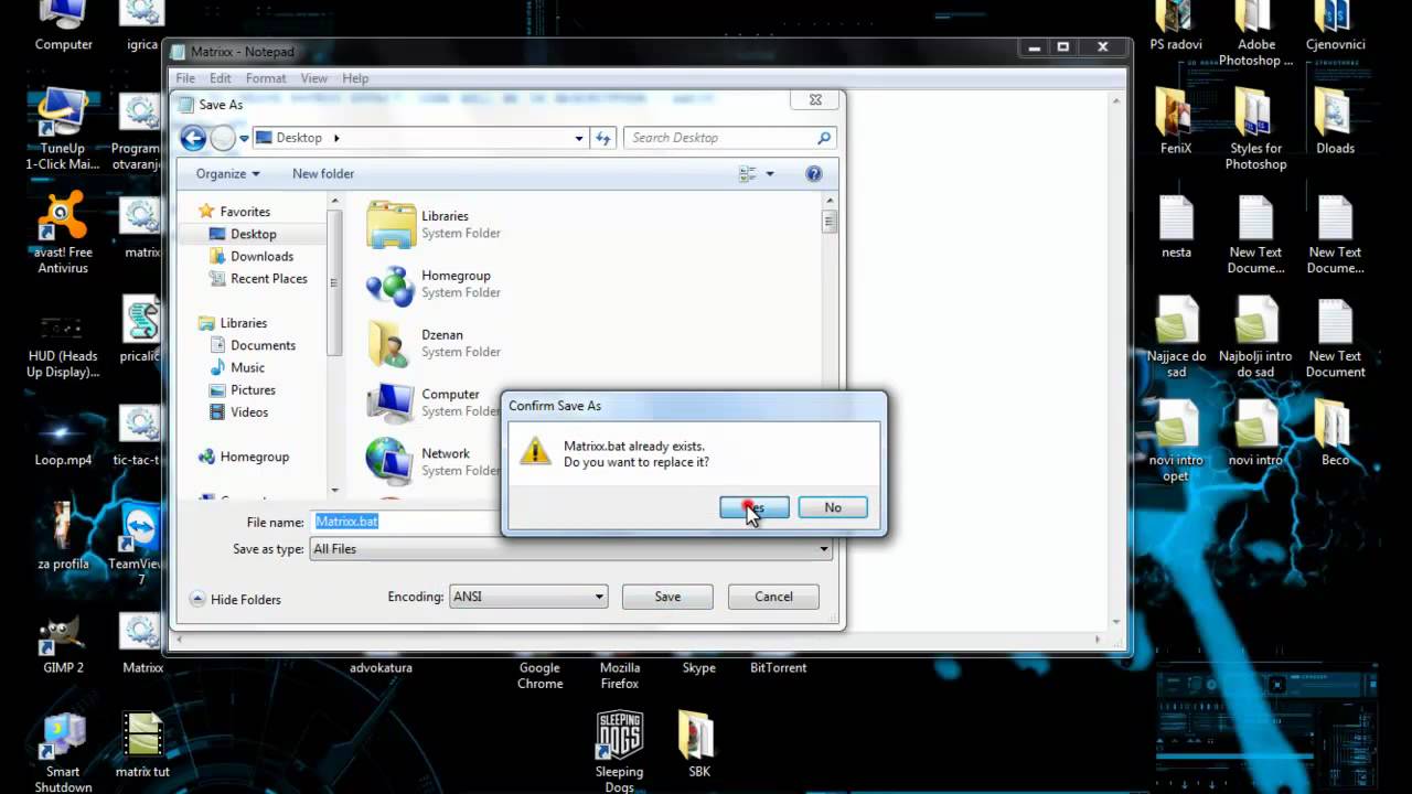 How To Create Matrix Effect With Notepad Youtube