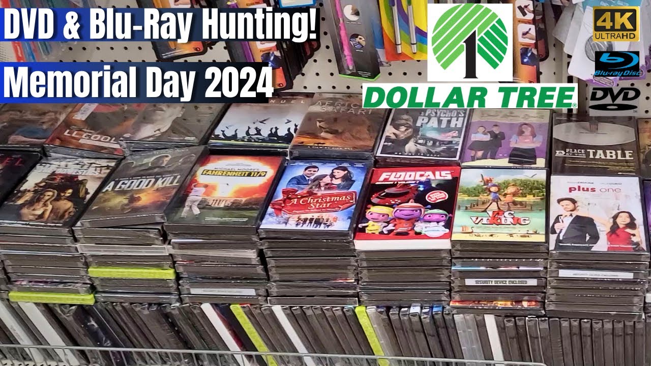 DVD & Blu-Ray Hunting at Dollar Tree! (Memorial Day 2024) - YouTube