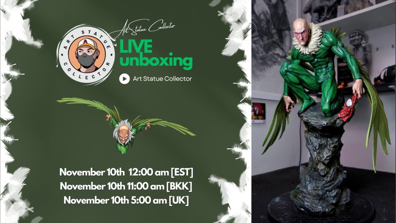 1/4 scale Vulture [Live Unboxing] | Ascend Studios - YouTube