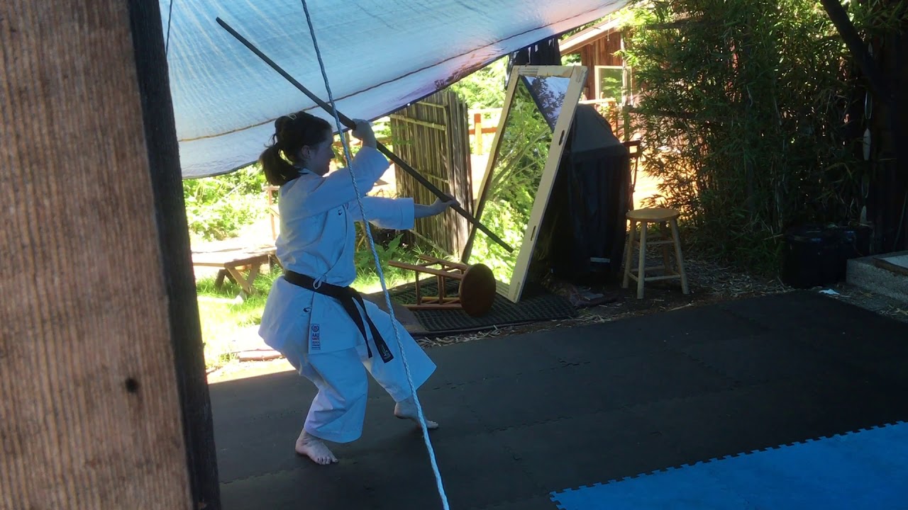 Abby Knapp Chi no Kata (AAU Kobudo Challenge) - YouTube