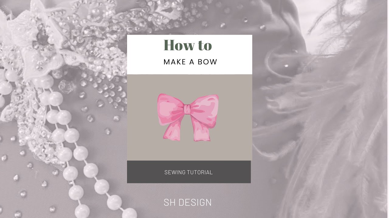 How to make a clip-on bow - YouTube
