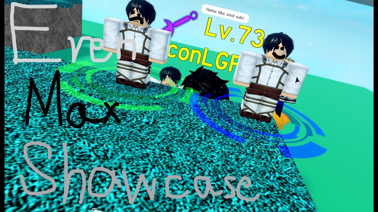 Eren the titan MAX 80 LVL Showcasing!! (All Star Tower Defense) - YouTube