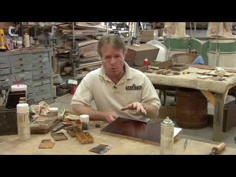Applying Lacquer in Wood Scratch Repair - YouTube