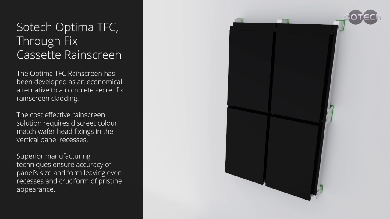 Sotech Optima TFC, Through Fix Cassette Rainscreen - YouTube