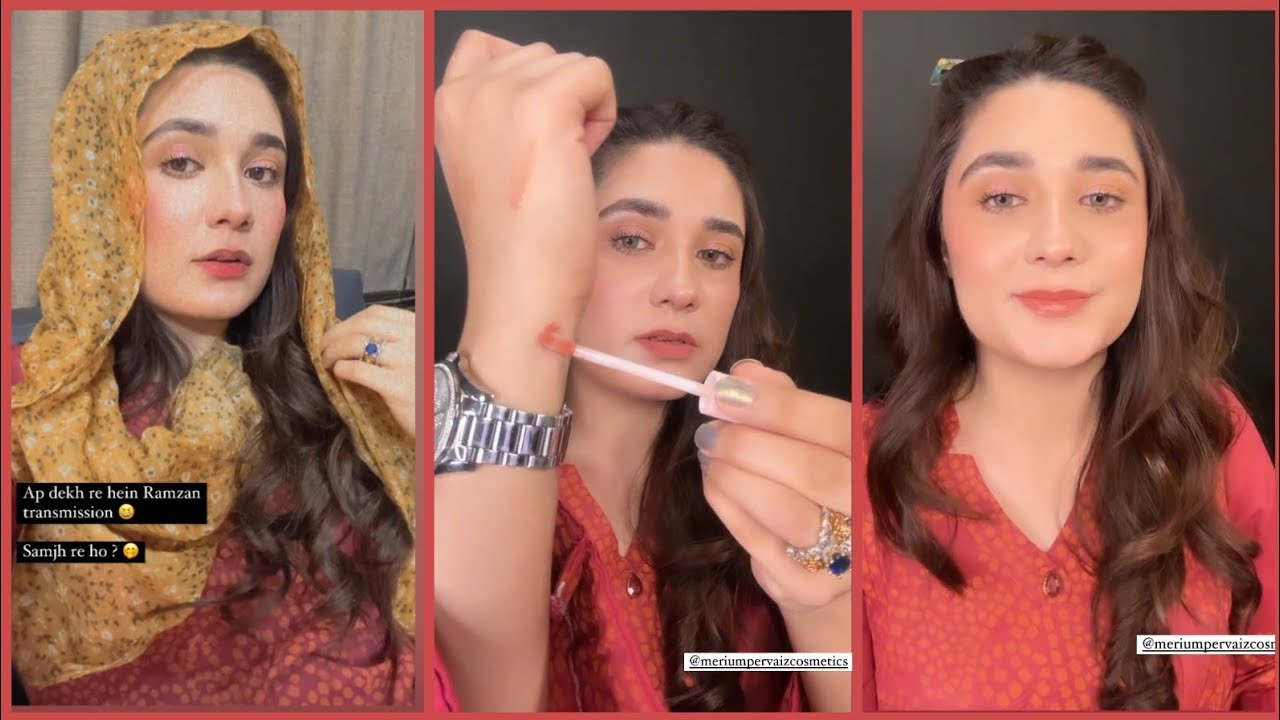 Merium Pervaiz Eid Makeup Look must Watch This video - YouTube
