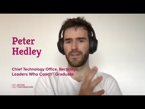 Peter Hedley, CTO, Recycleye | Leaders Who Coach™ Graduate Journeys ...