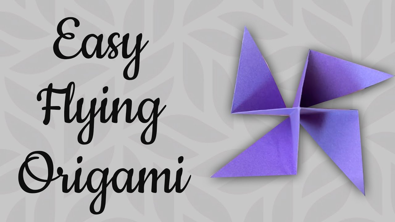 Super Easy Flying Origami - YouTube