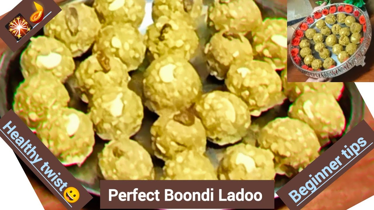 How to make a perfect boondi laddu with brown sugar | Easy festive ...