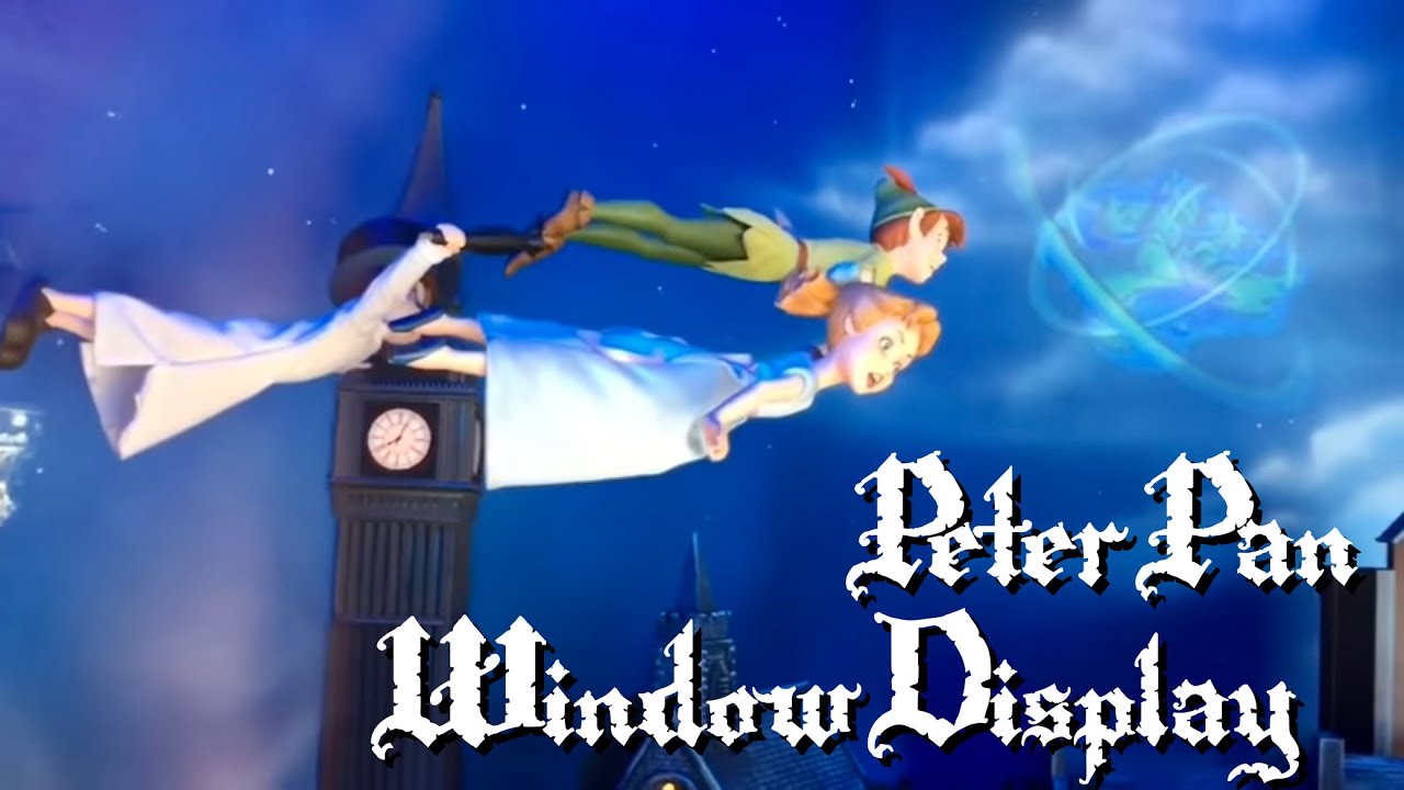 Peter Pan Window Display on Main Street USA - YouTube