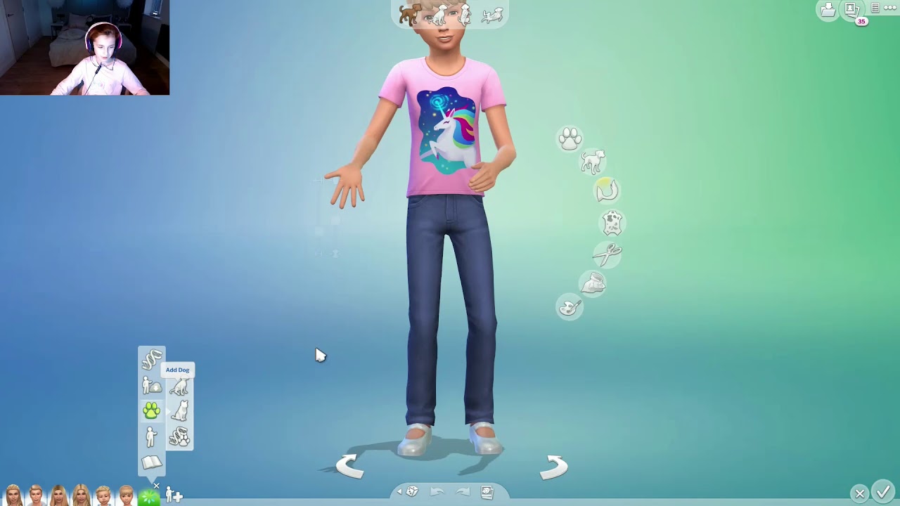 Sims 4 Character Creation #2 Kids and Pets - YouTube