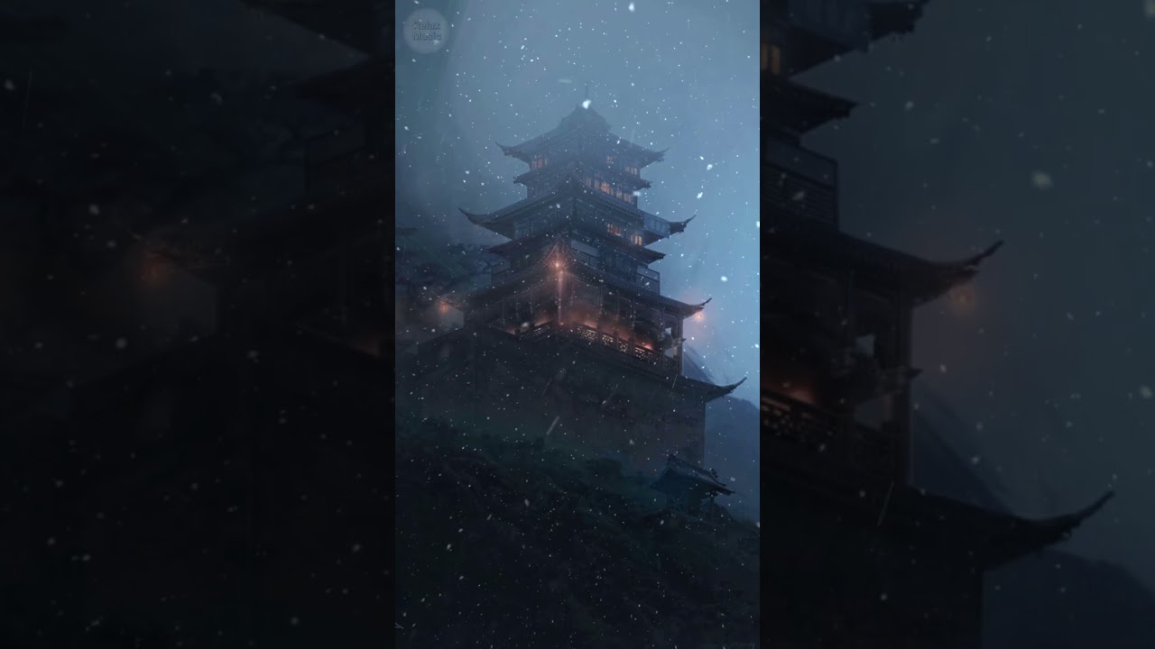 Snowstorm & Wind Sounds for Sleeping - Blizzard ambience & Japanese ...