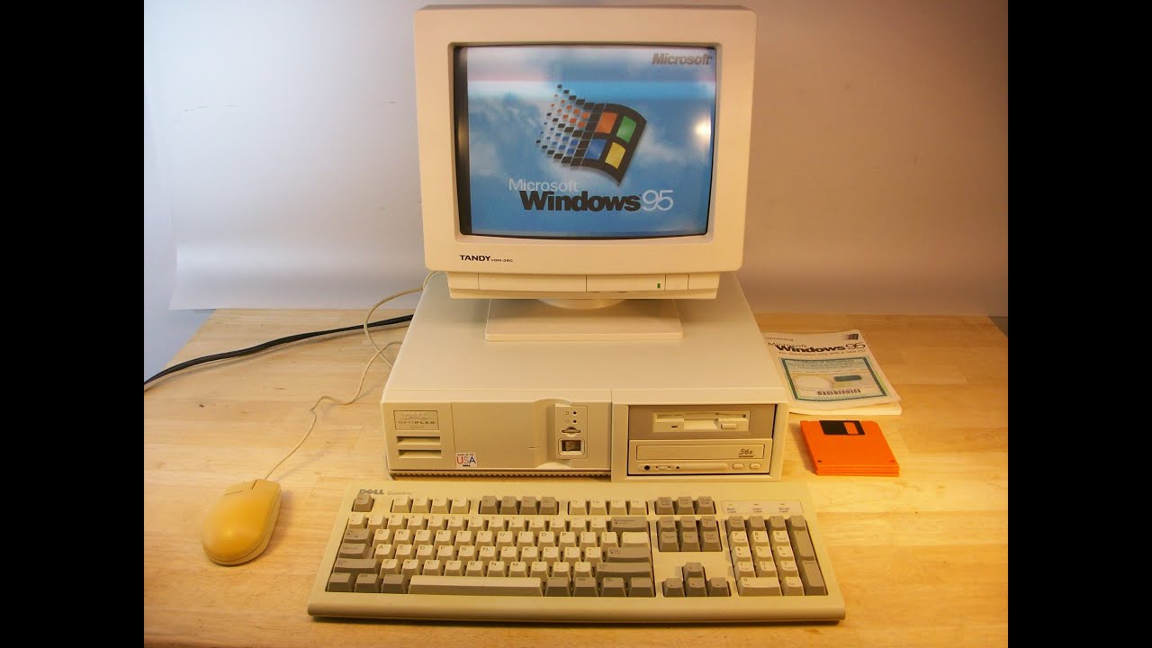 Demo video of vintage and rare US manufactured Dell Optiplex 486 SX2 ...
