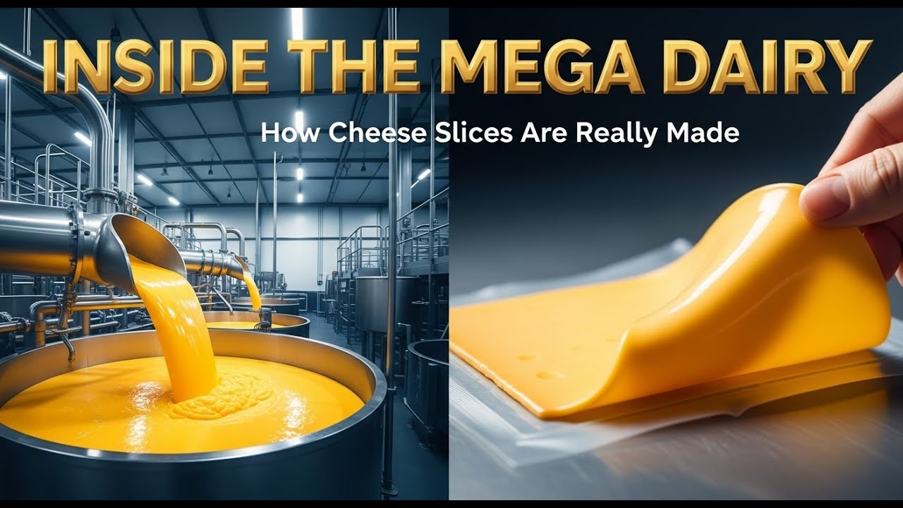 How American Cheese Slices Are Made in a US Mega Factory | Food ...