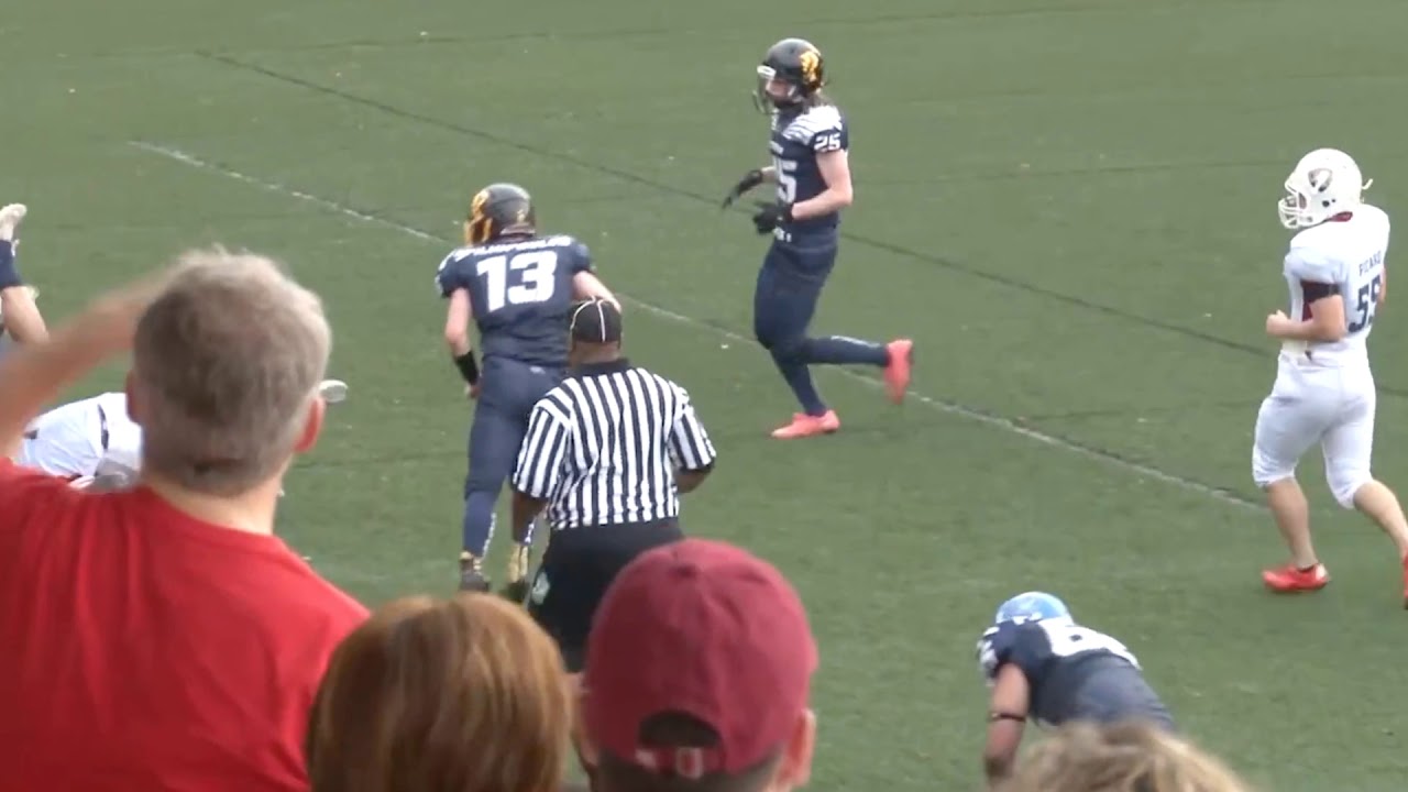 Matt Meehan Senior Year Football Highlights - YouTube