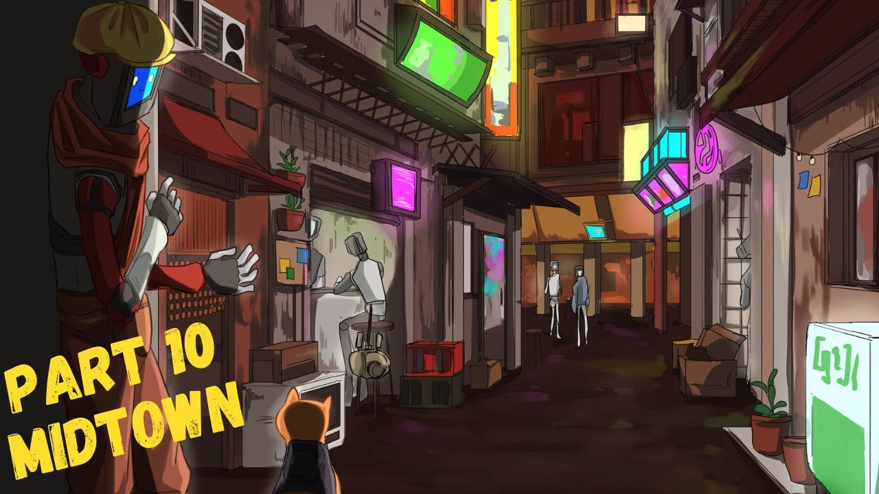 STRAY PS5 Walkthrough Gameplay Part 10 with commentary ( MidTown ...