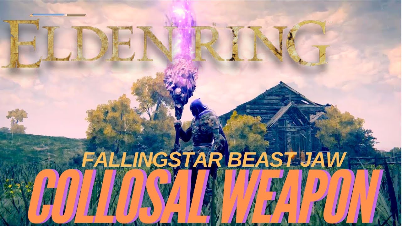 Elden Ring - FallingStar Beast Jaw Collosal Weapon - YouTube