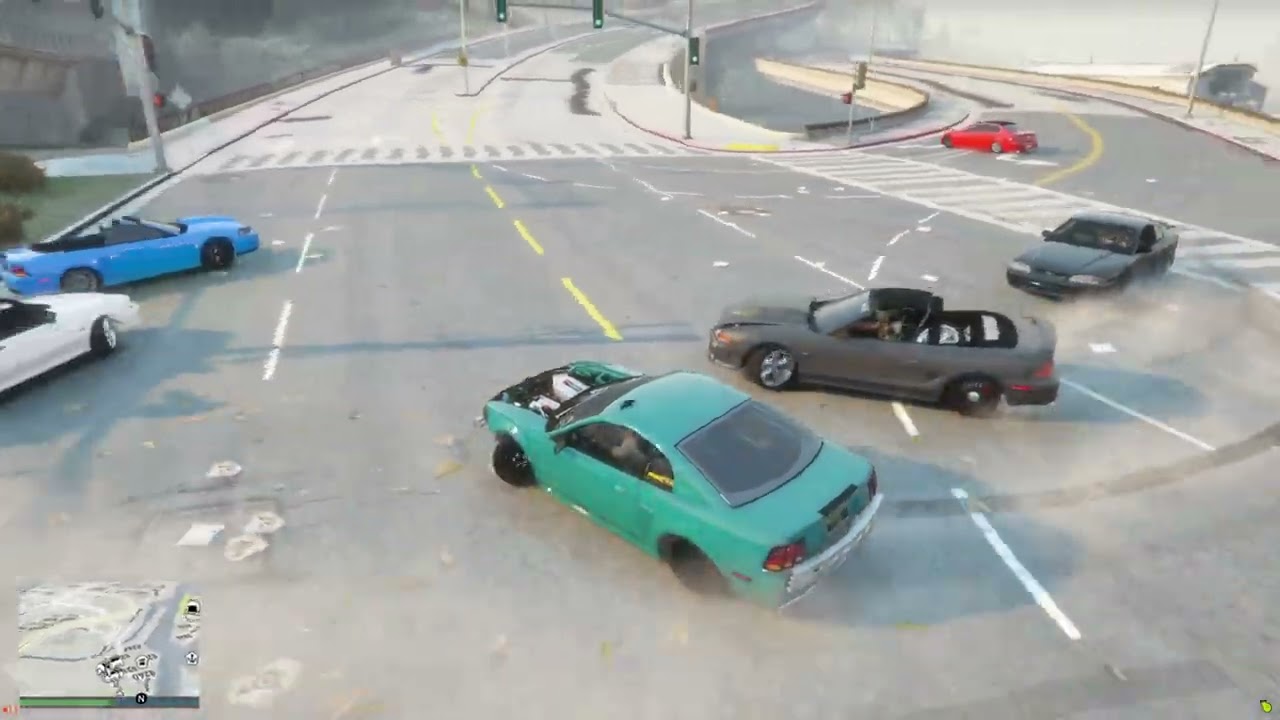 (PC) GTA FiveM: Pop-Up Sideshow/Takeover & Garage Car Meet In A Power ...