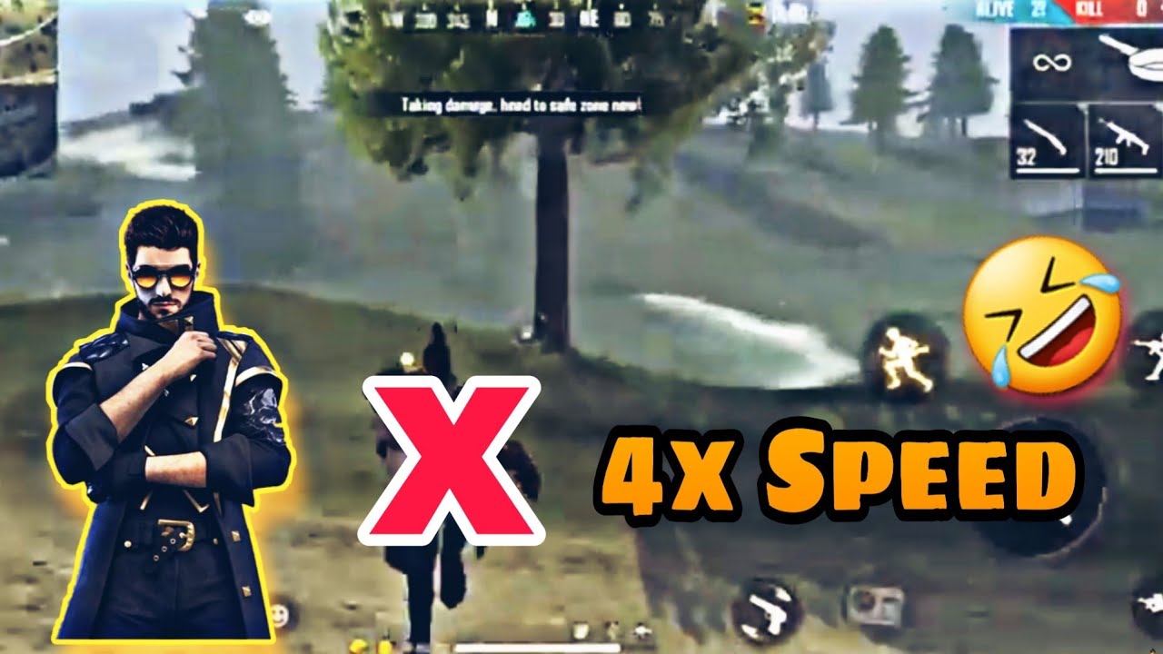 Garena free fire at 4X speed | free fire full gameplay at 4X speed ...