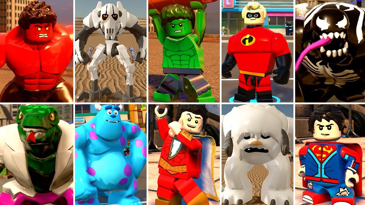 All Super Strength Characters in LEGO Videogames (Part 2) - YouTube