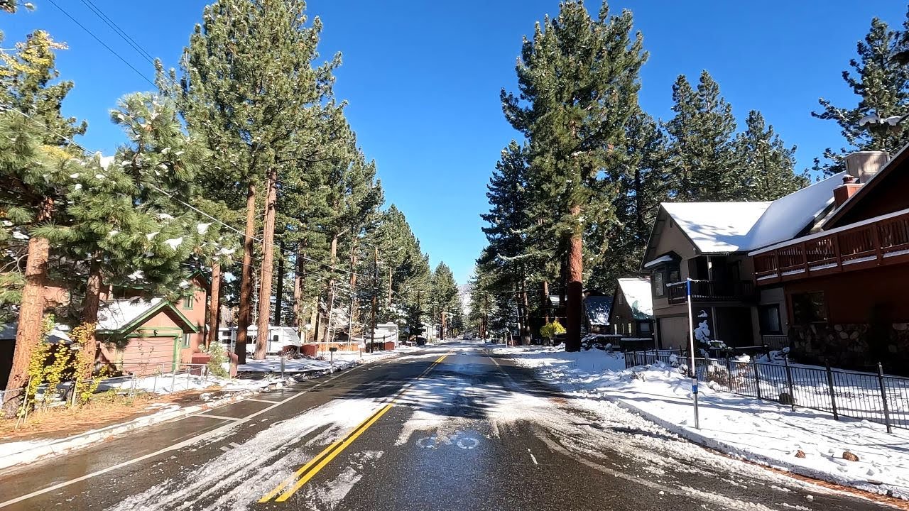 [4K] Driving through Lakeview Ave, South Lake Tahoe, California, USA ...