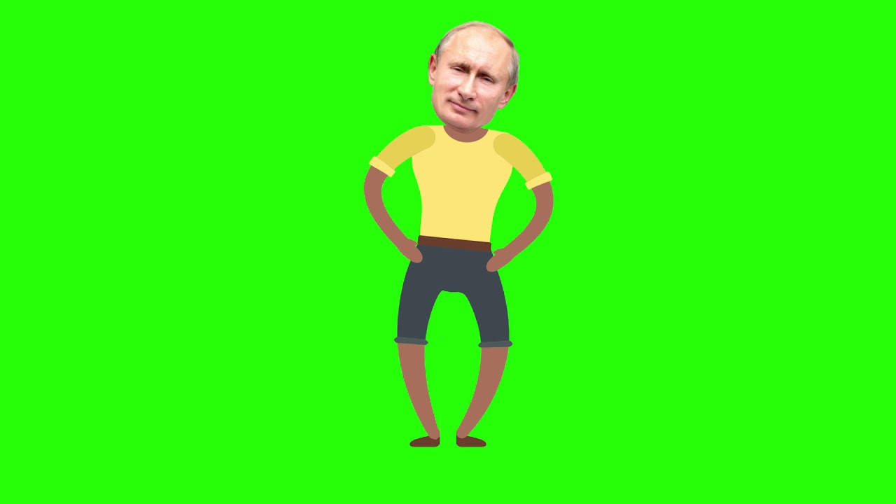Animation of a man on a green background. Putin. Green Screen - YouTube