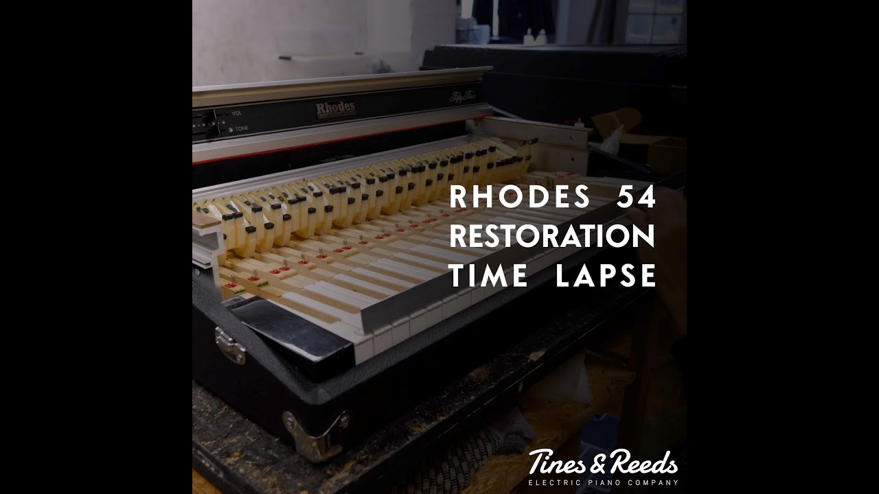 Rhodes Mark II 54 (Time lapse restoration) FERRO preamp - YouTube